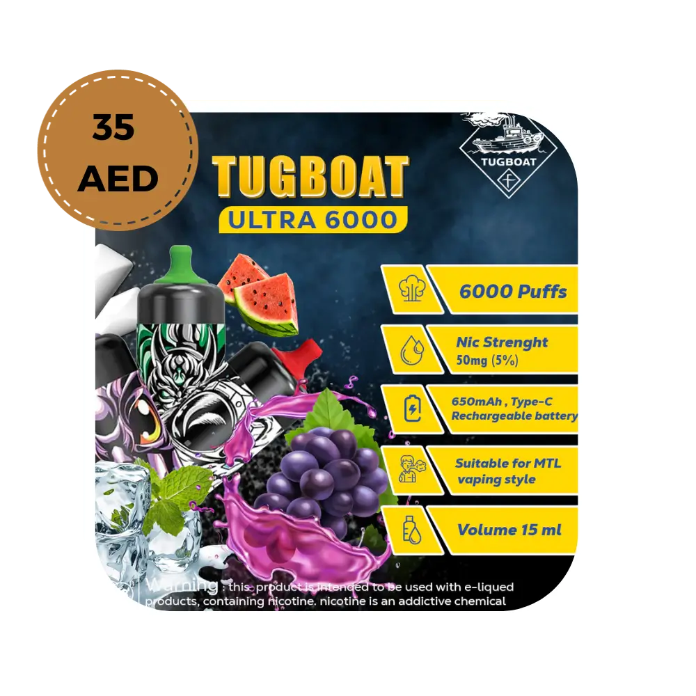 Tugboat Vape Shop 🛒 | 100% Authentic Disposable Vape UAE